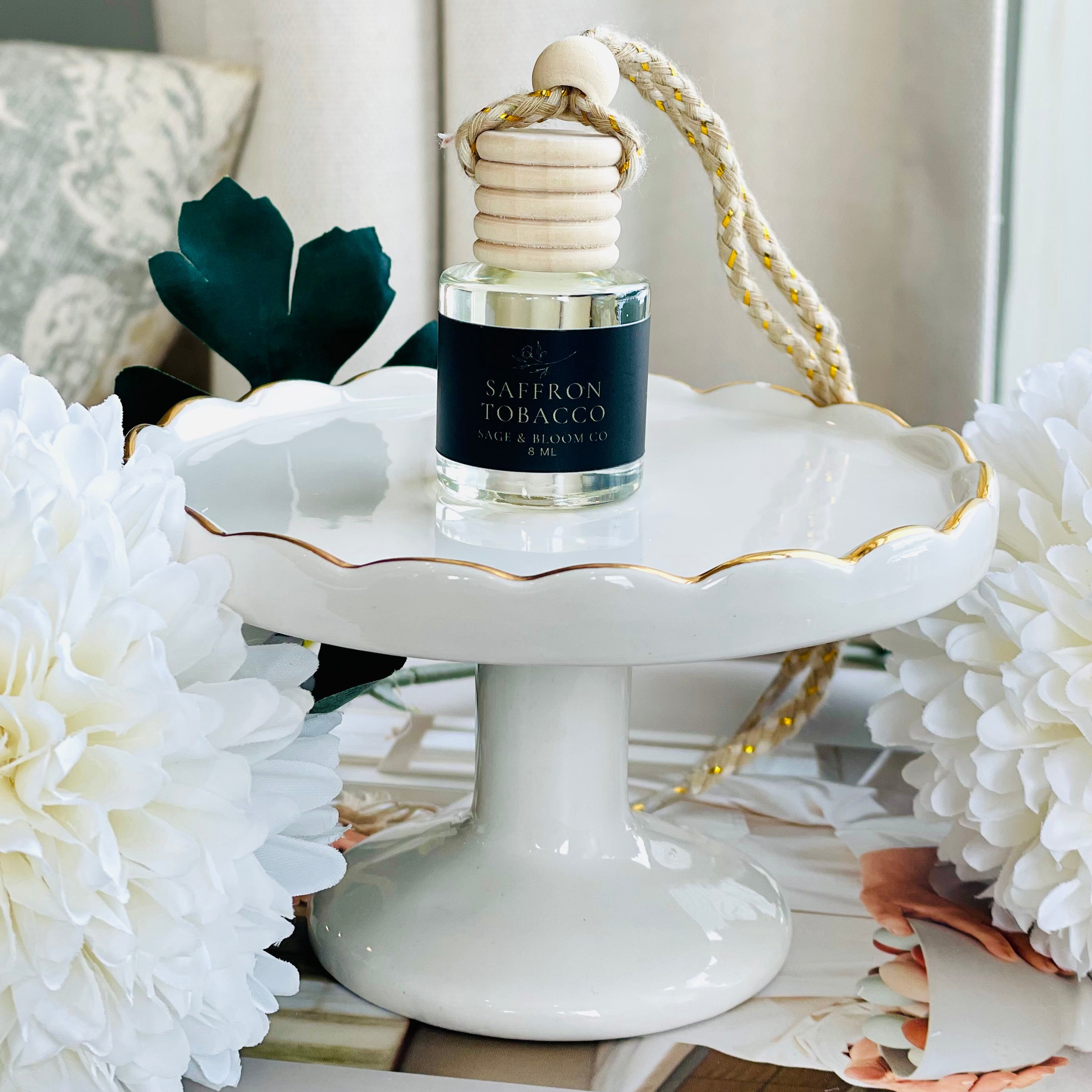 Saffron Tobacco Car Diffuser – Sage and Bloom Co
