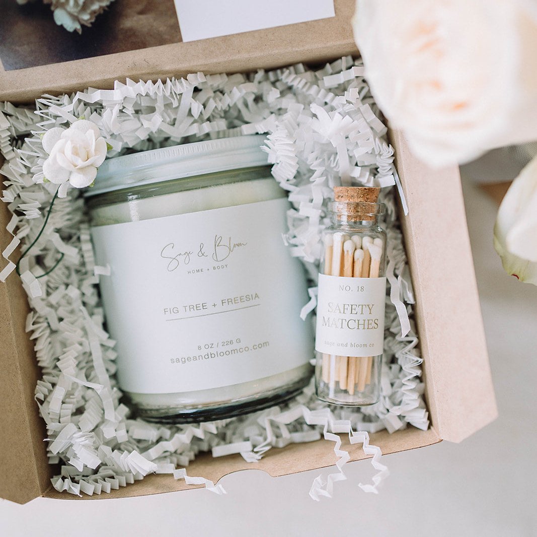Dark Rose Labdanum Candle Gift Set – Sage and Bloom Co
